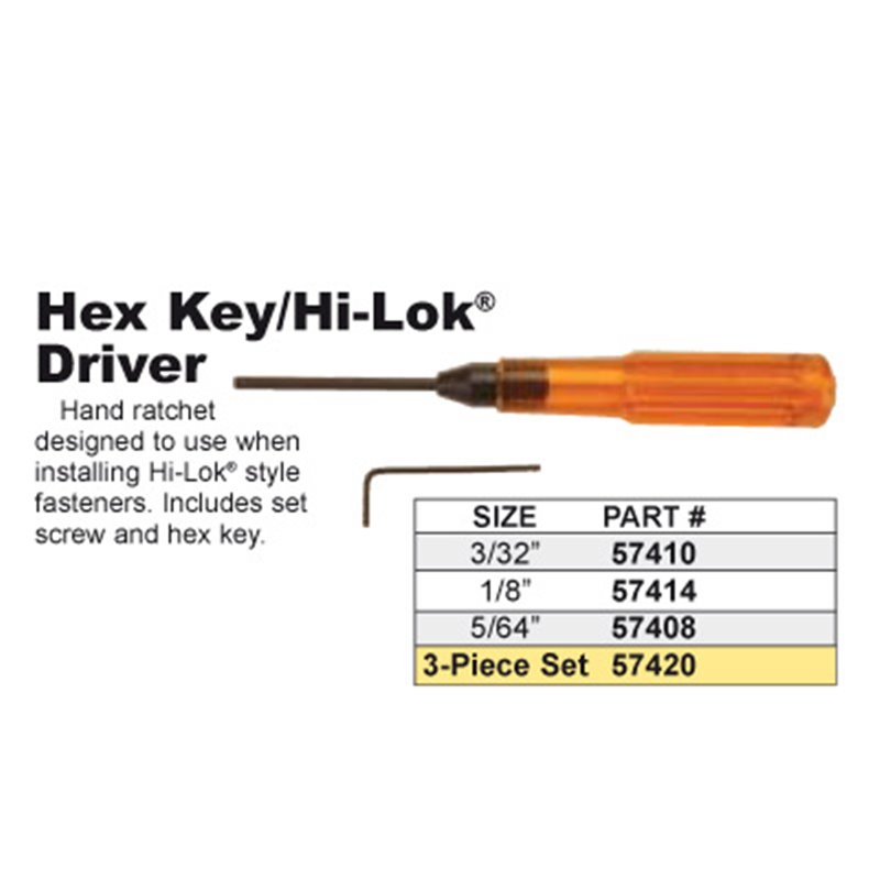 Hex key / Hi-Lok driver - M&D Aeroespacial